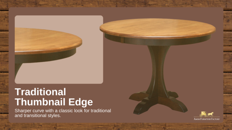 An Overview of Dining Table Edge Shapes - Amish Furniture Factory Amish ...