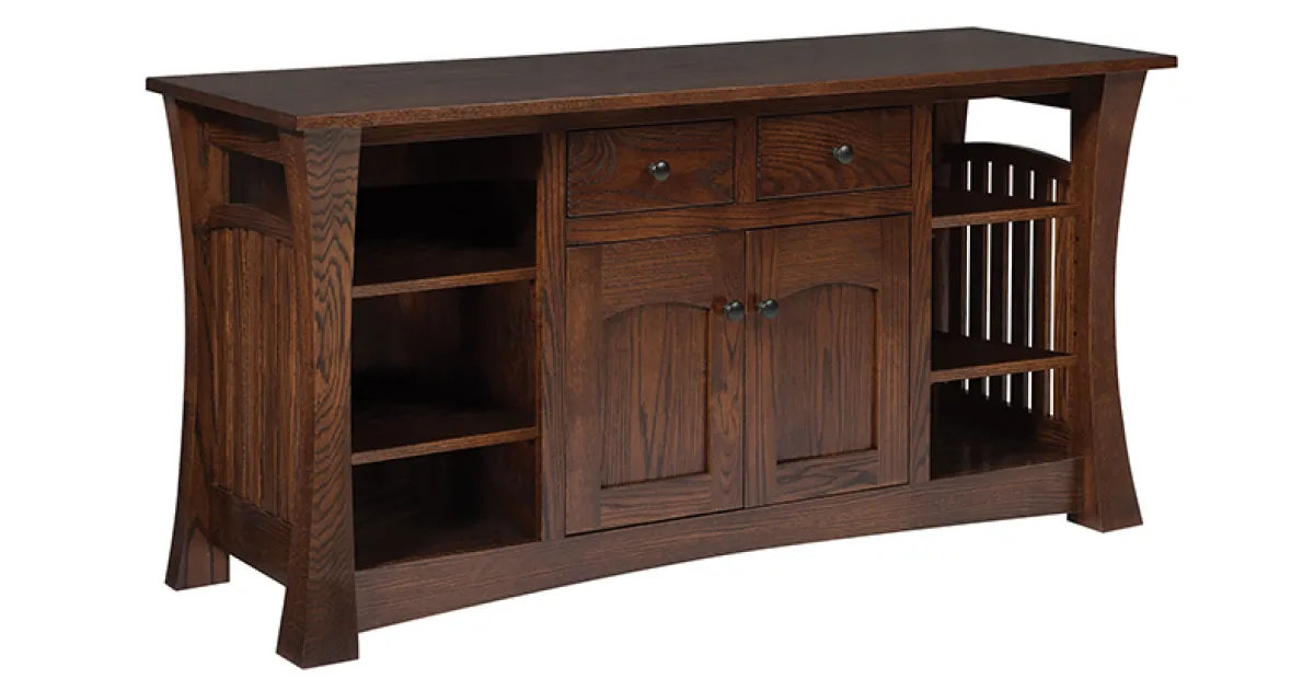 8500 Gateway TV Stand with 2 Drawers and 2 Doors