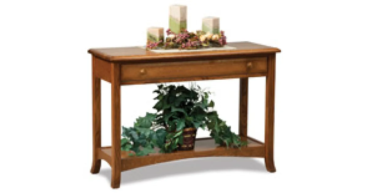 Carlisle Open Sofa Table, Dwr | Amish Furniture Factory