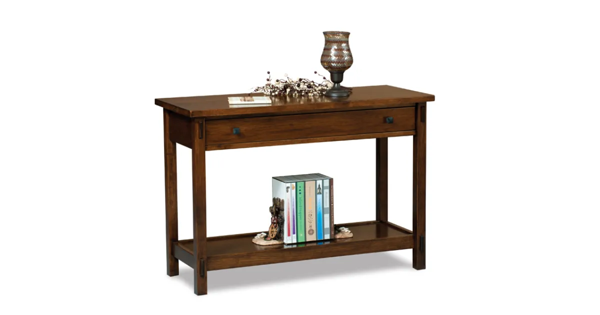Centennial Open Sofa Table with Drawer