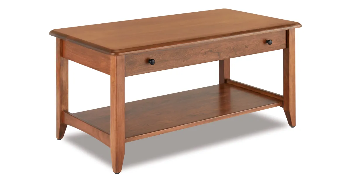 Dover Open Coffee Table with Drawer