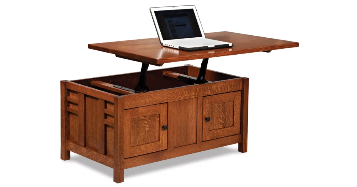 Kascade 42" Lift Top Coffee Table | Amish Furniture Factory