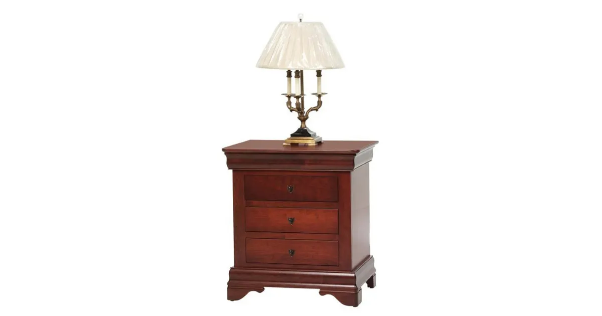 Louis Phillipe 4 Drawer Night Stand
