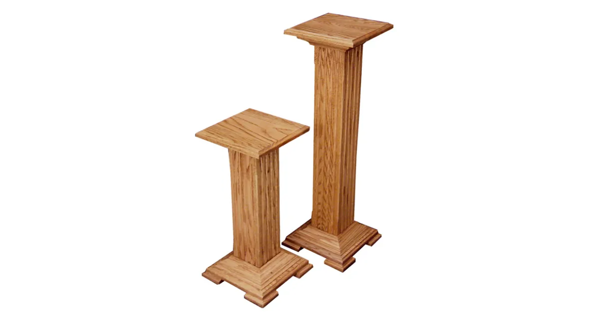 Oak Pedestal Plant Stand Voorhees Craftsman Mission Oak Furniture