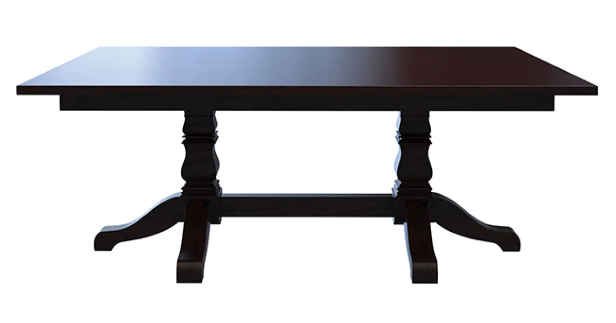 Square Tulip Double Pedestal Dining Table