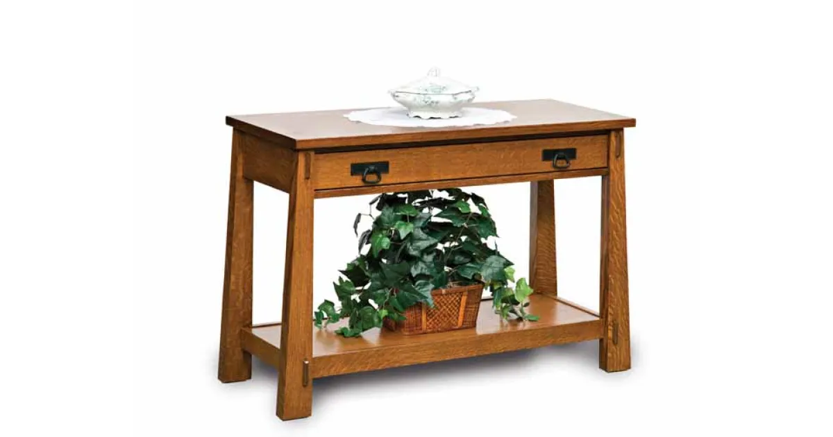 Modesto Open Sofa Table, Dwr | Amish Furniture Factory