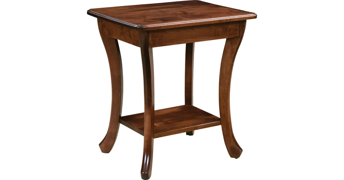 Curved Leg End Table