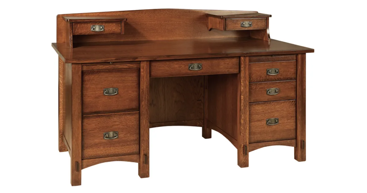 Springhill Pencil Drawer Desk with Topper