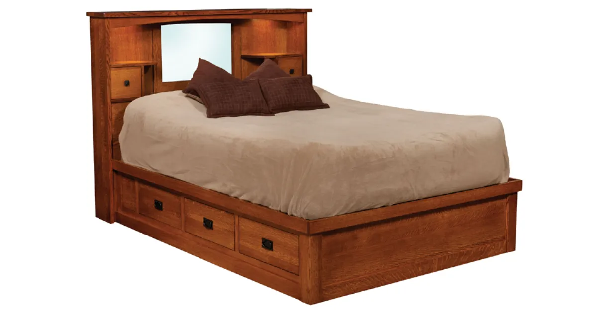 Solid Wood Captain's Bed | Captain's Bed with Drawers