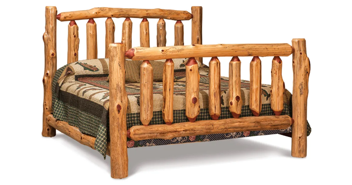 Fireside Extra High Rustic Bed