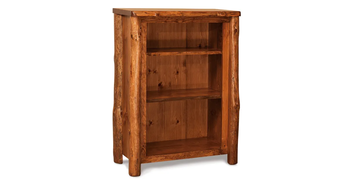 Fireside Rustic 3 Shelf Bookcase