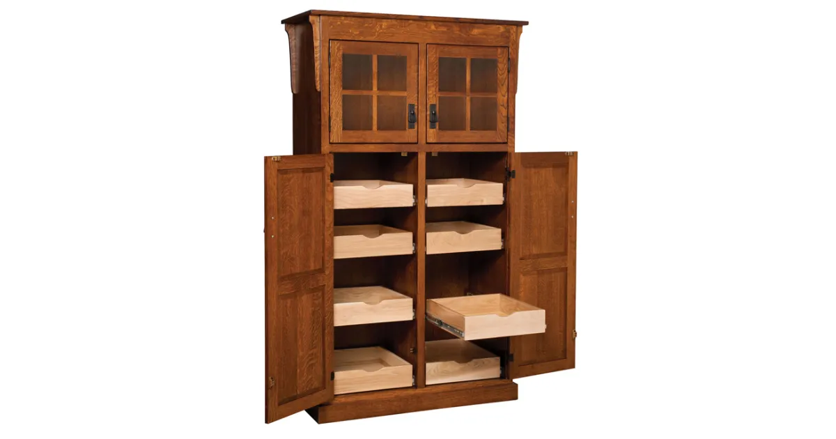 Amish Pantry Cabinet Era Traditional 2 Door Pantry Cabinet