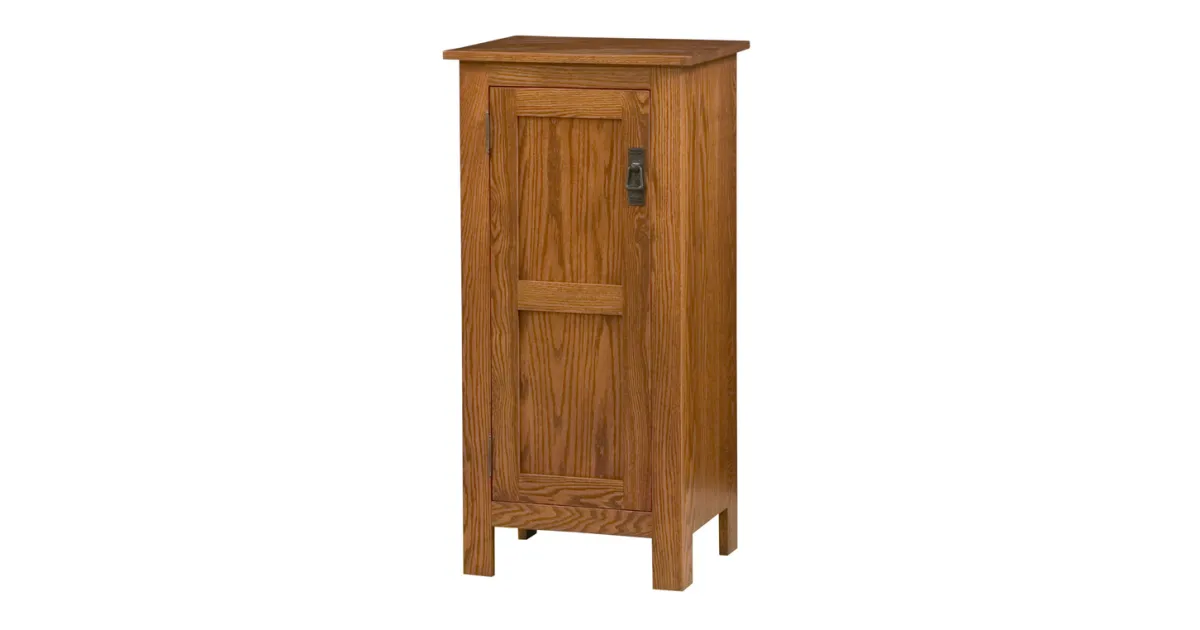 Mission Style 1-Door 2-Reverse Panel Pie Safe | Amish Furniture Factory