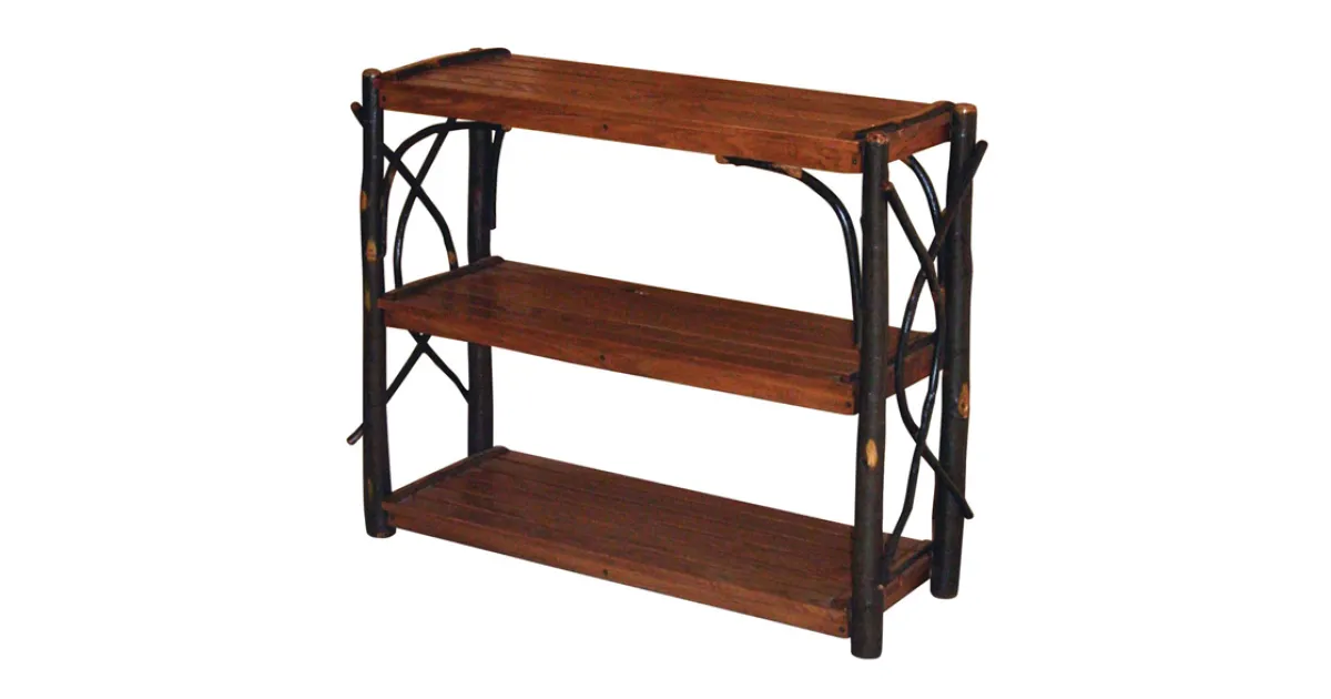 Hickory 3 Shelf Stand
