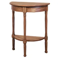 Spindle Half Round Table