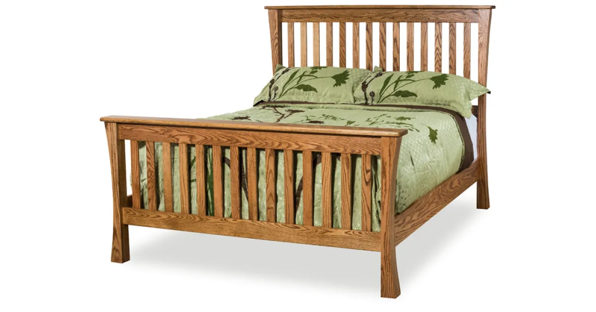 Trestle Slat Bed | Amish Furniture Factory