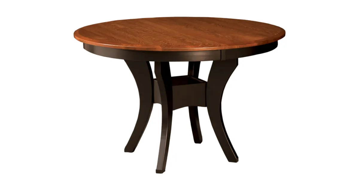 Imperial Single Pedestal Dining Table | Amish Furniture Factory
