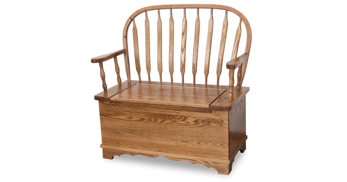 Bent Paddle Bow Bench | Amish Furniture Factory