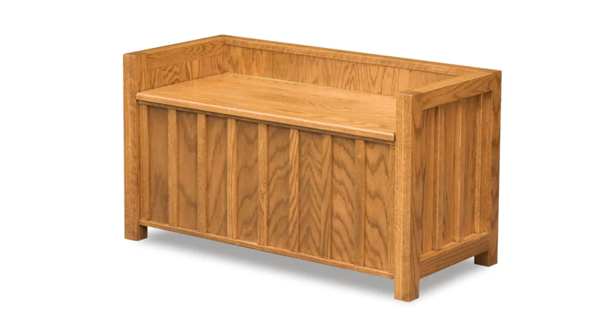 Lift Lid Mission Bench | Amish Furniture Factory