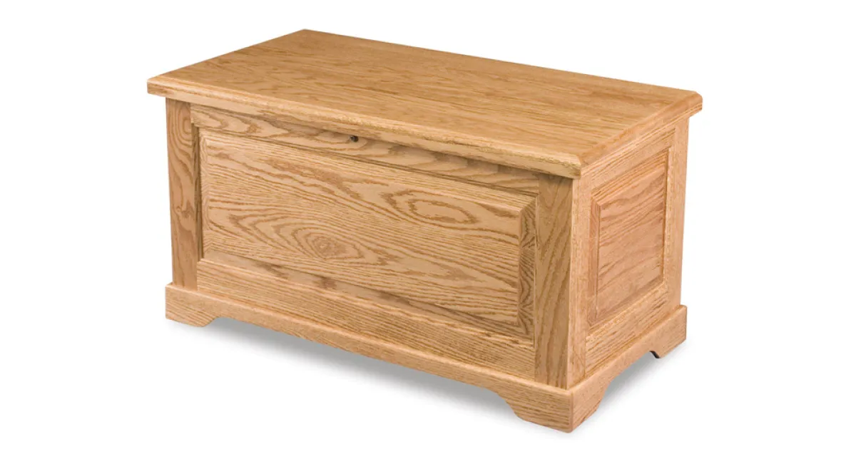 Raised Panel Cedar Chest | Amish Furniture Factory