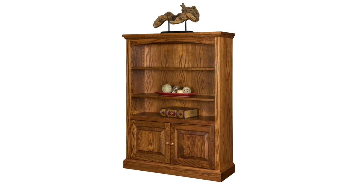 Siloam Bookcase with Bottom Doors