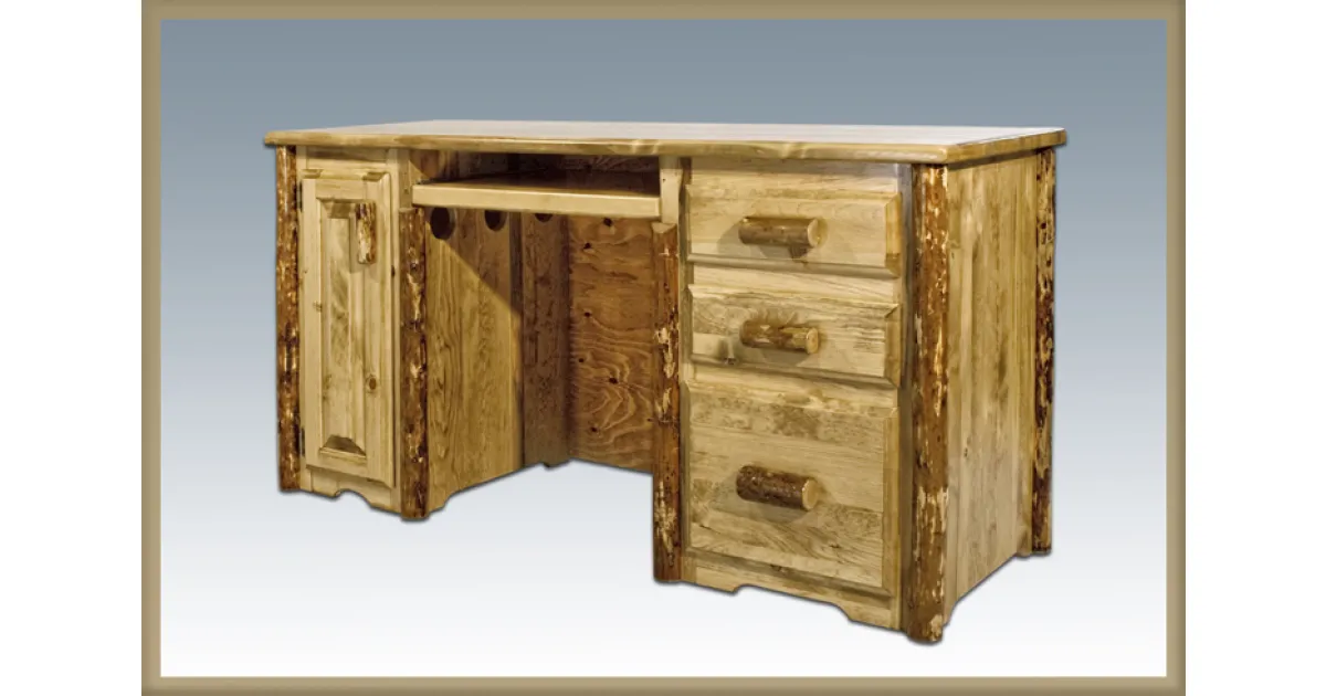 Rustic Computer Desk | Rustic Wood Desk