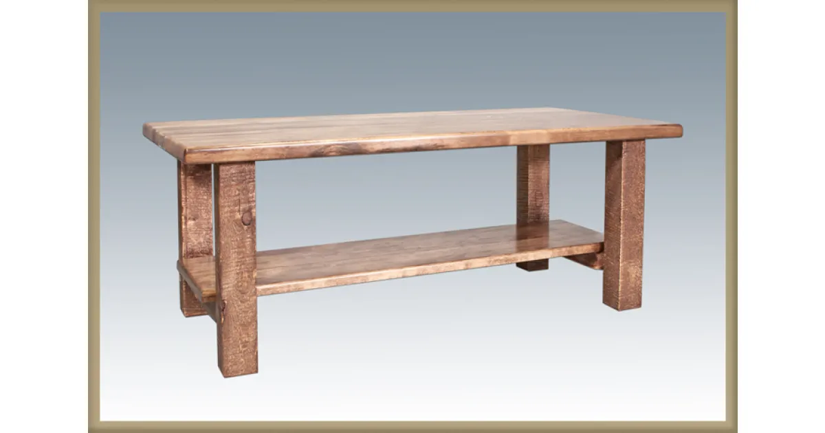 Homestead Coffee Table w/ Shelf