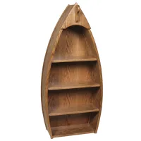 Oak Canoe Bookcase
