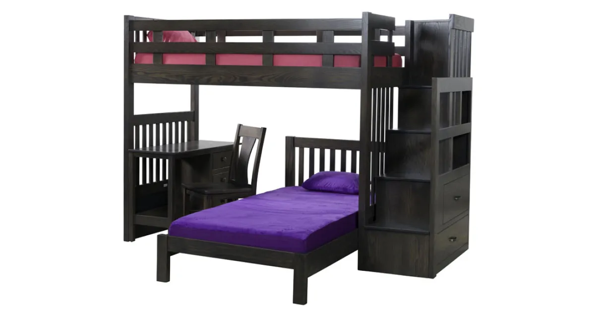 Bunk Bed with Desk & Chair | Kids Bunk Beds for Sale