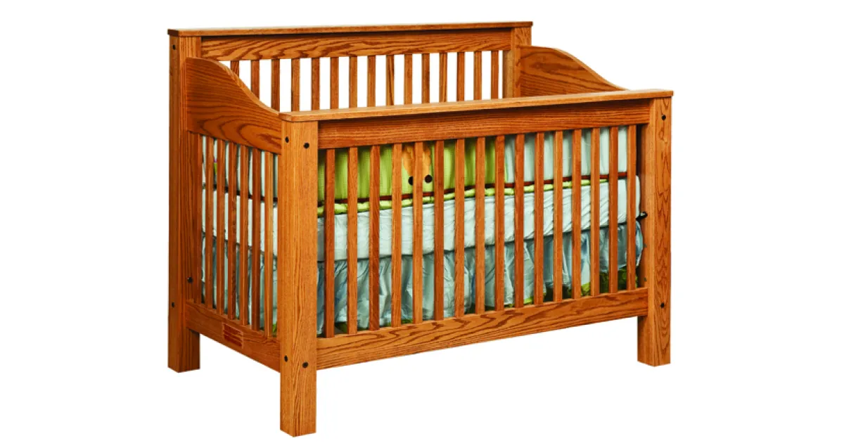 Mission Convertible Crib | Amish Furniture Factory