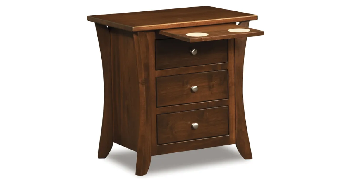 Caledonia 3 Drawer Night Stand | Amish Furniture Factory