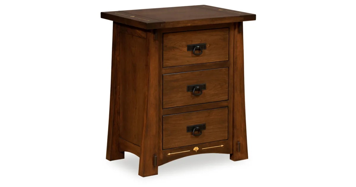 Mesa 3 Drawer Nightstand