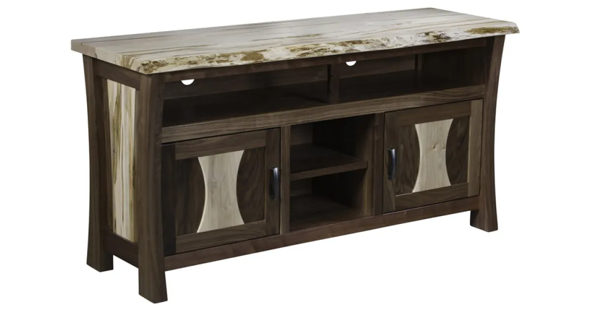 Legacy TV Console with Live Edge