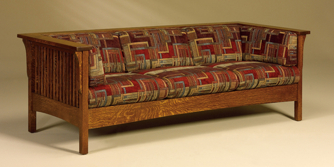 Cubic Slat Sofa | Amish Furniture Factory