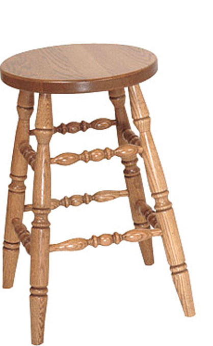 Turned Leg Bar Stool
