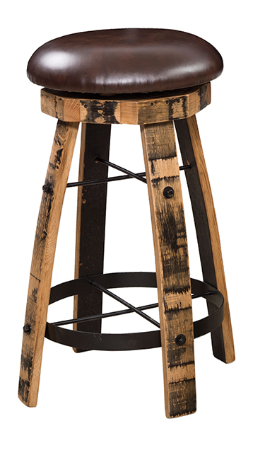 Barrel Swivel Bar Stool