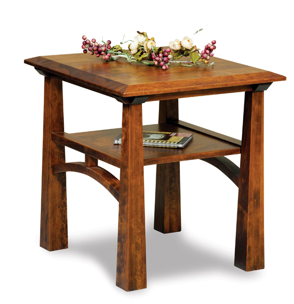 Artesa Open End Table with Shelf