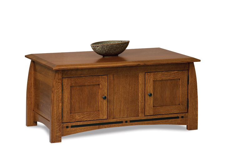 Boulder Creek Enclosed Coffee Table with Doors