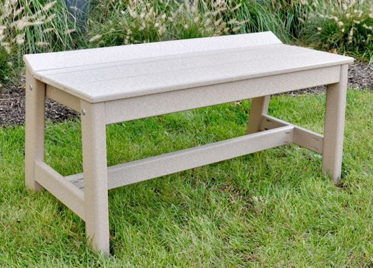 Poly Vinyl 41\" Café Bench