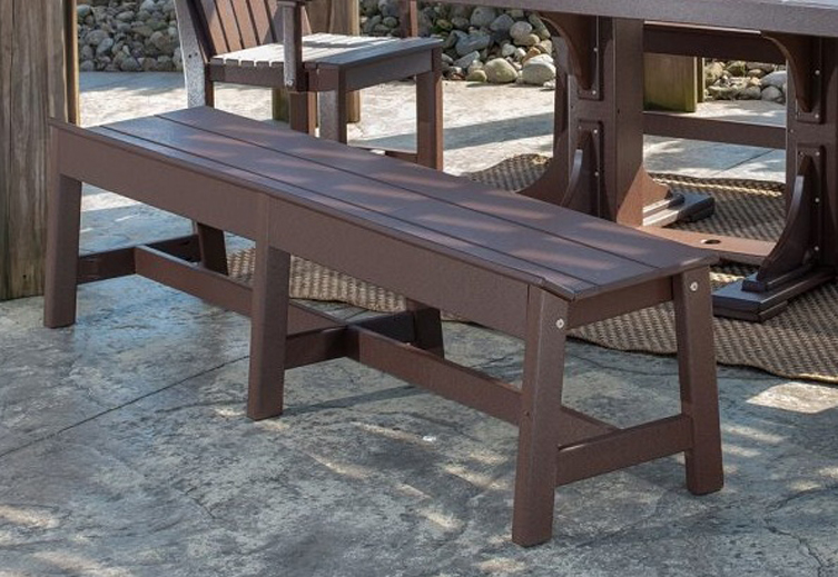 Poly Vinyl 72\" Café Bench