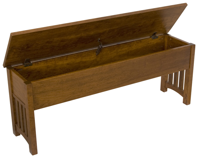 Amish Storage Bench | Mission Style Storage Bench
