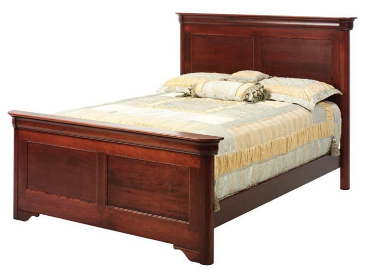Louis Phillipe Panel Bed
