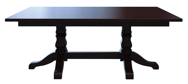 Square Tulip Double Pedestal Dining Table