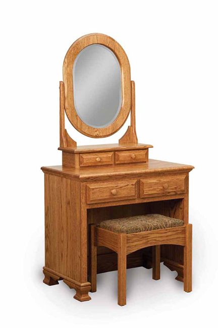 Amish Makeup Vanity | Solid Wood | Dressing Tables for Sale