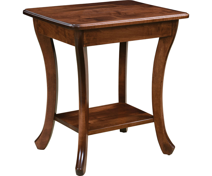 Curved Leg End Table