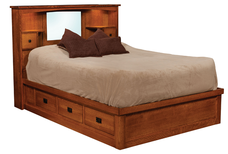 Solid Wood Captain's Bed | Captain's Bed with Drawers