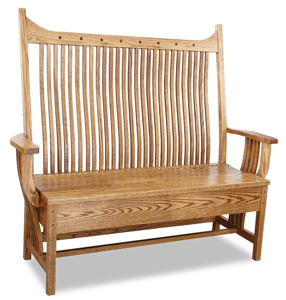 Royal Mission Bench | Amish Furniture Factory