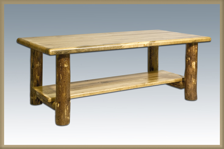 Glacier Country Coffee Table w/ Shelf