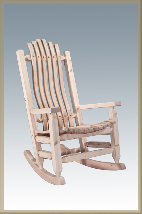 Homestead Log Rocker