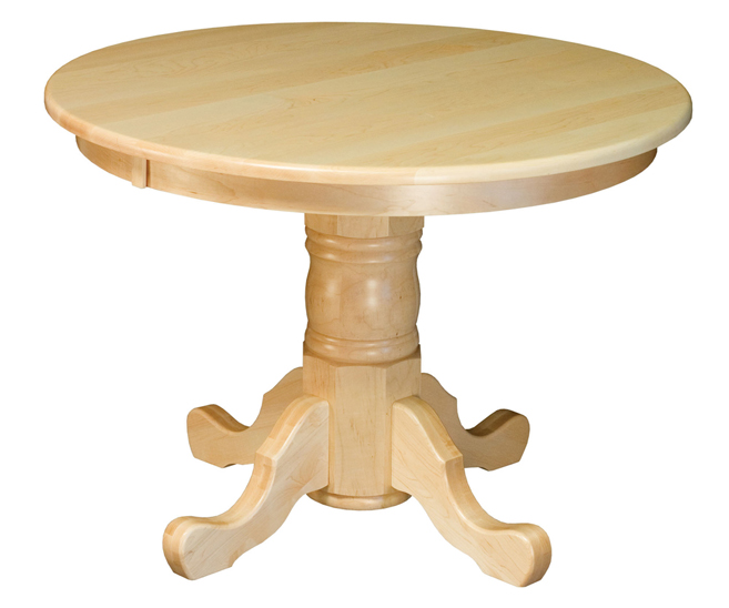 42" Round Pedestal Dining Table | Single Pedestal Table